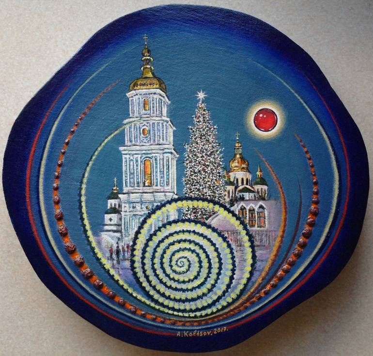 New Year's fantasy Painting by Alexander Koltsov | Saatchi Art