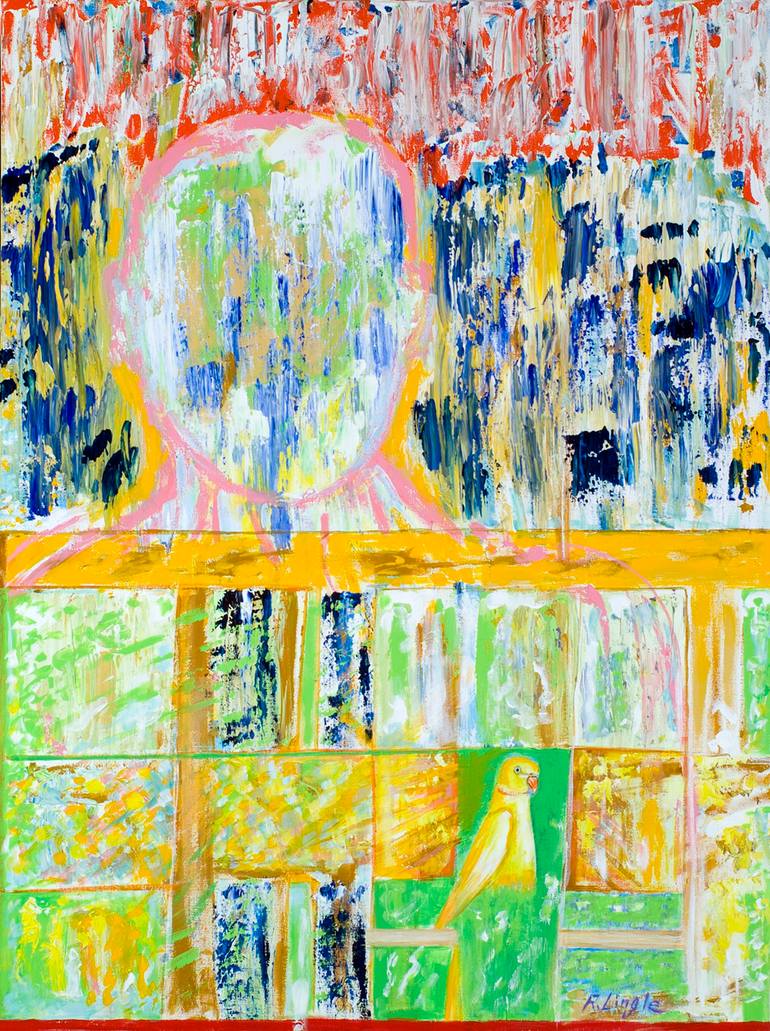 'BIRD WATCH-2 Painting by Robert Lingle | Saatchi Art