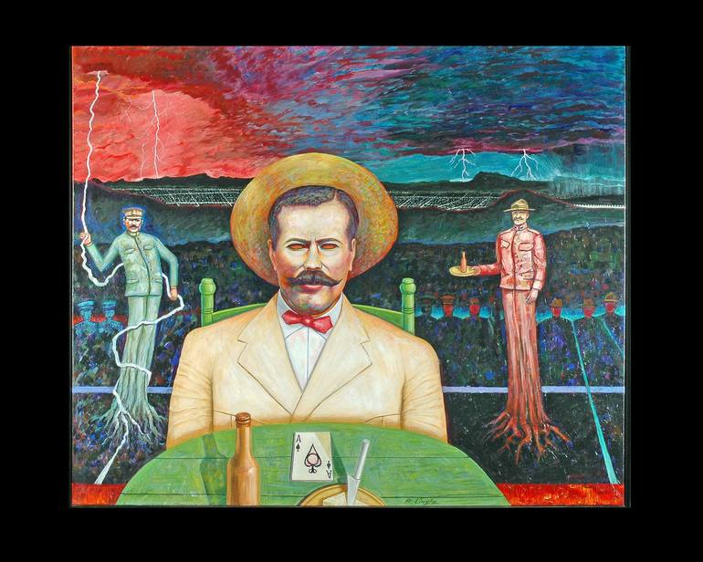 BORDER GAME Painting by ROBERT LINGLE | Saatchi Art