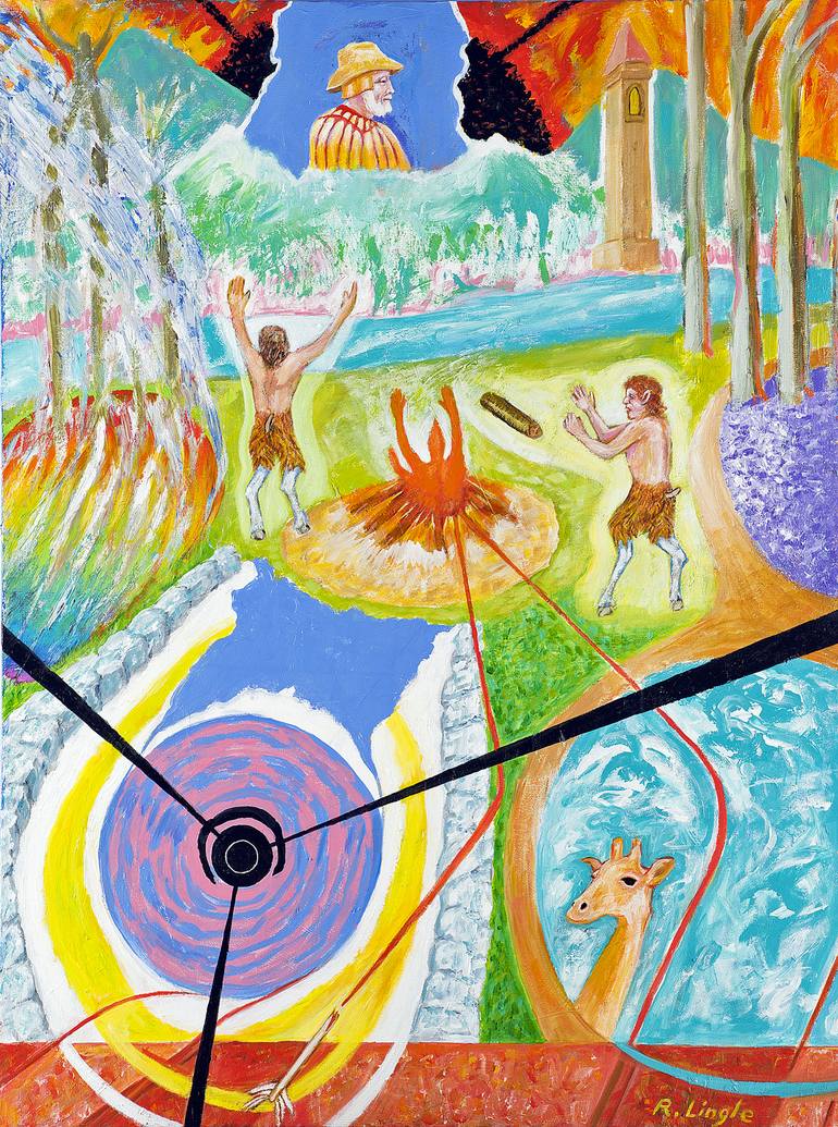 CENTAUR PRAISE OF THE MASTER Painting by ROBERT LINGLE | Saatchi Art