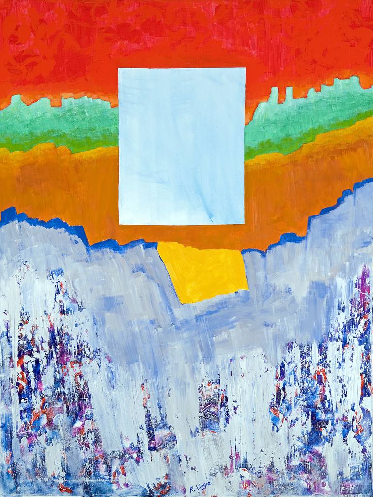 LAS DOCE VISTAS DE LA MIENTE (7): BORDER Painting by ROBERT LINGLE ...