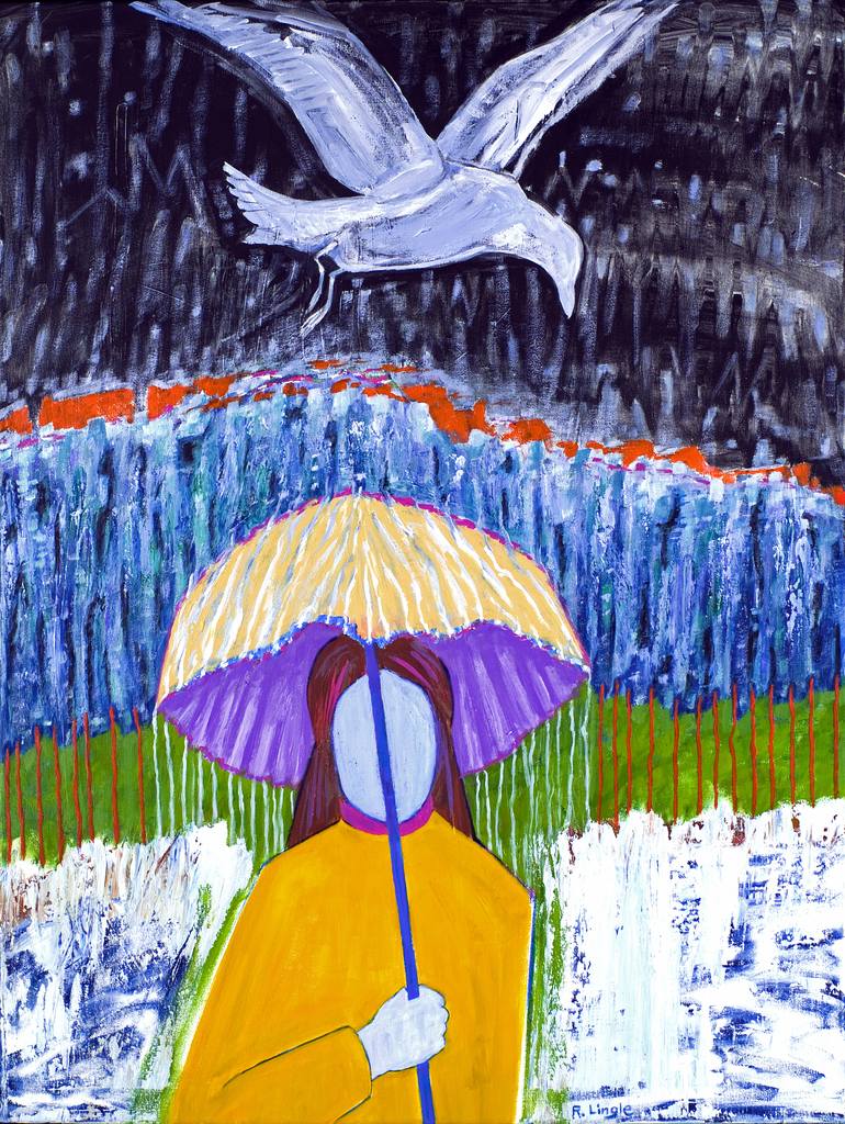 SEASHORE SOLITUDE Painting by ROBERT LINGLE | Saatchi Art