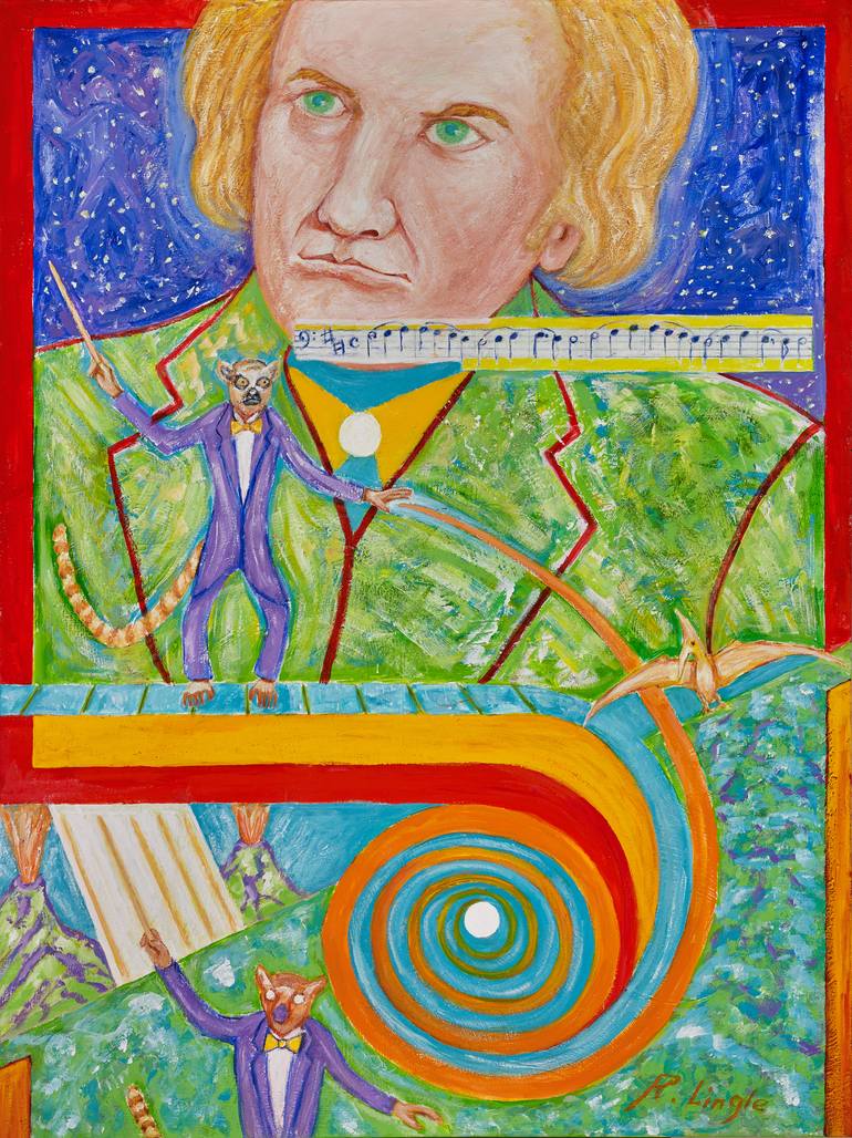 ODE TO JOY Painting by ROBERT LINGLE | Saatchi Art