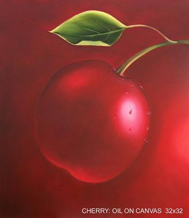 Cherry Painting by Martha Escobar | Saatchi Art