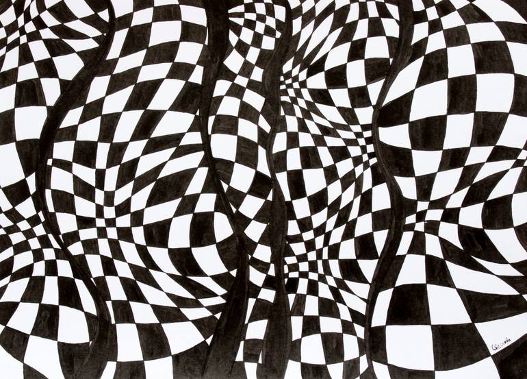 Uneven cells Drawing by Daria Svetlova | Saatchi Art