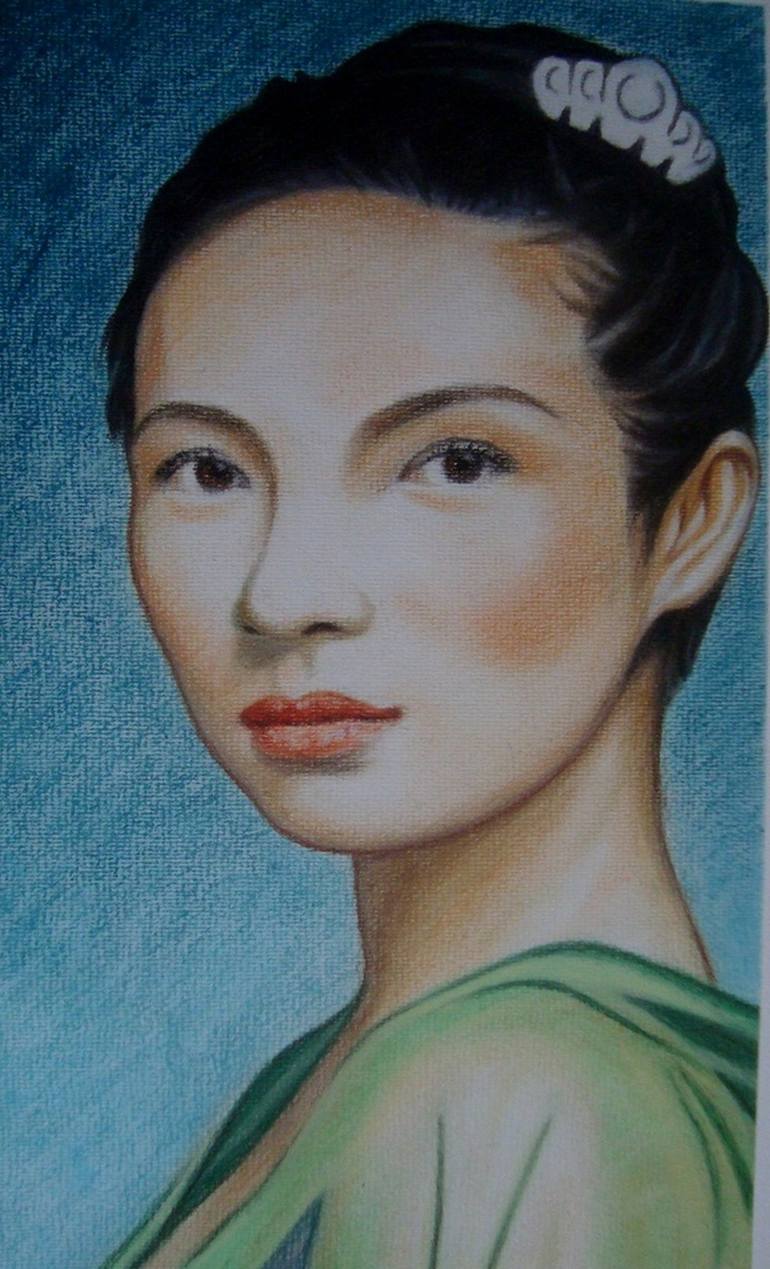 Chinese woman Drawing by Andrey Volkov | Saatchi Art