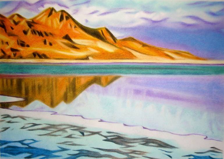 Dead sea Drawing by Andrey Volkov | Saatchi Art