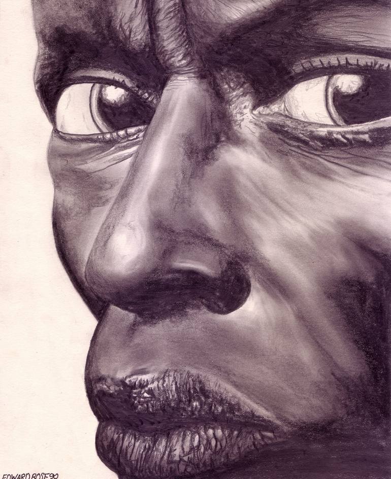 Miles Davis Drawing by Edward Rose | Saatchi Art
