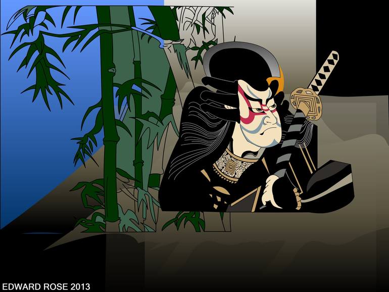 Samurai Mixed Media by Edward Rose | Saatchi Art