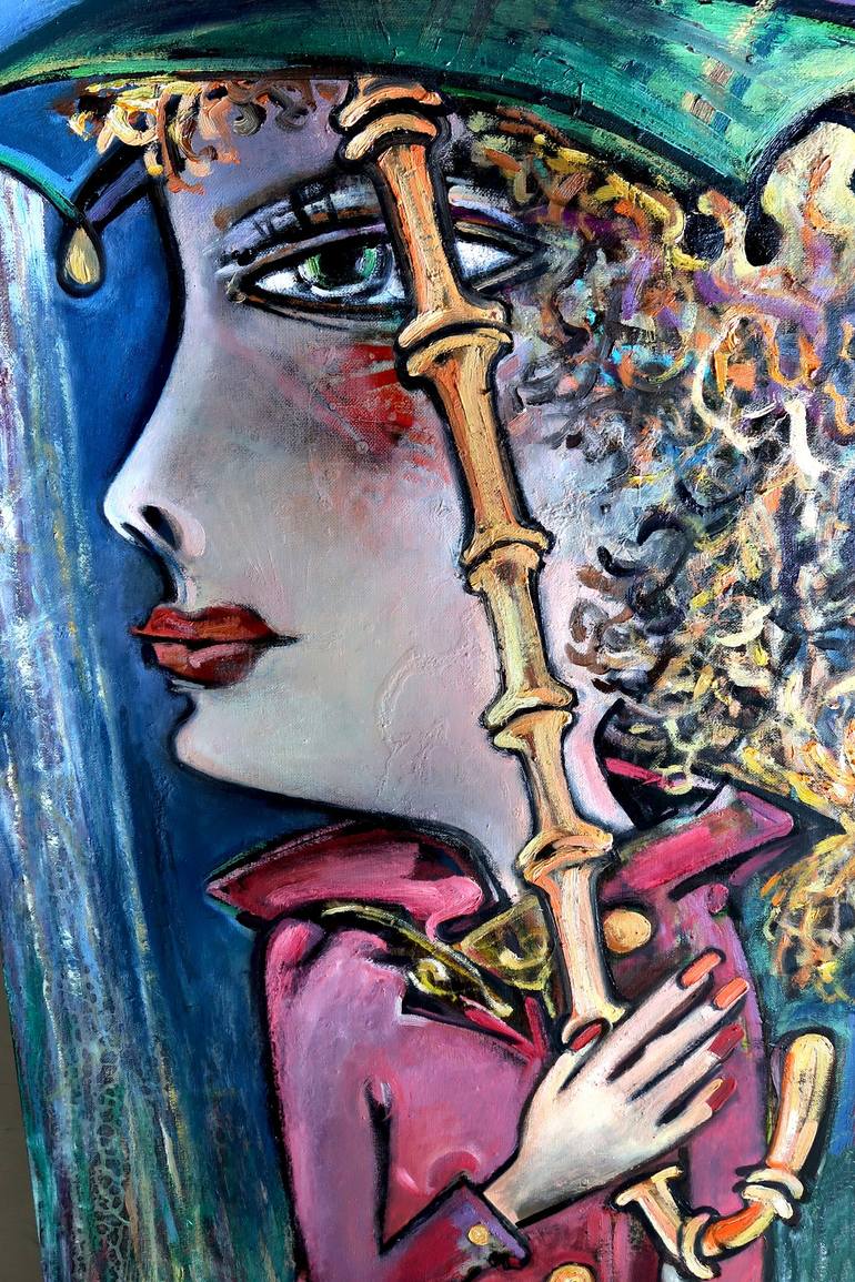 Girl, rain and 50 kilos of complacency. Painting by Nicolai Ostapenco ...