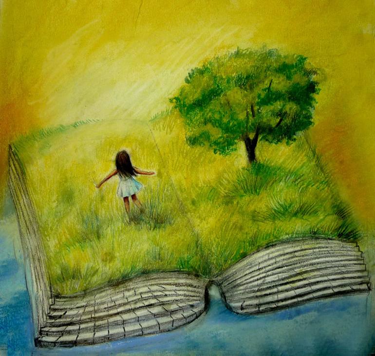 Open page Drawing by Silviya Shoseva | Saatchi Art