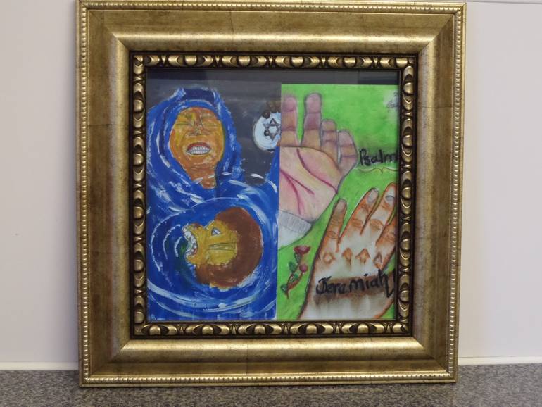 The Powerful Anointing Painting by Pastora Gabriela Fajardo | Saatchi Art