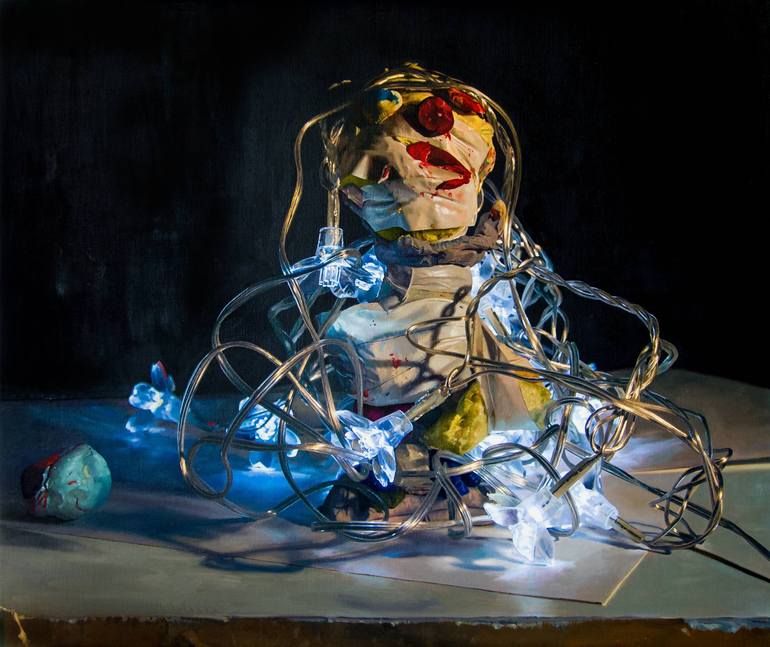 Christmas Gimp Painting by jonny green | Saatchi Art