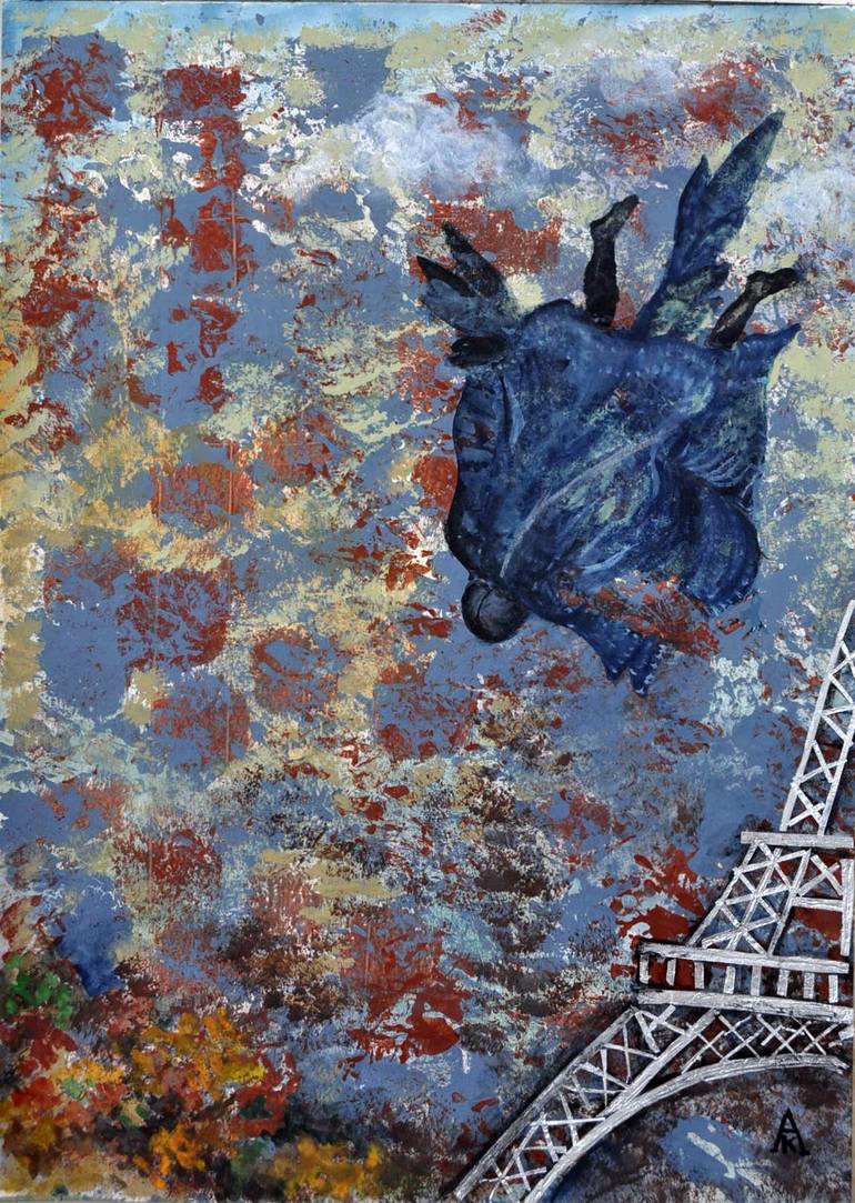 Homenaje a Franz Reichelt Collage by Ala Kondratova | Saatchi Art