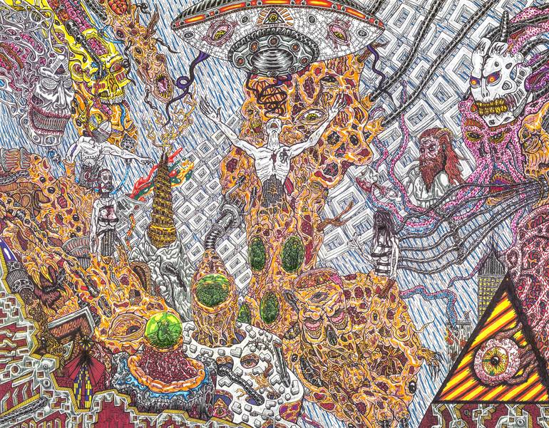 Transhumanism Drawing by Travis Hess | Saatchi Art