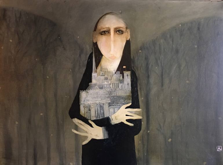 Angel Painting by john lendis | Saatchi Art