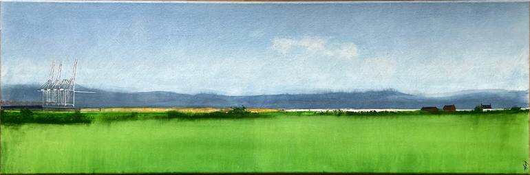 Cranes Painting by Terry Finnegan | Saatchi Art