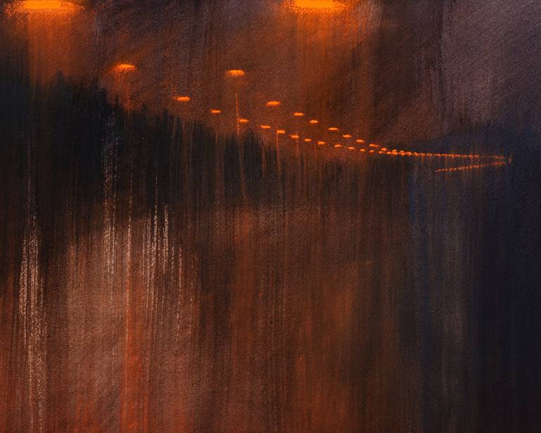 Wet Night Painting by Terry Finnegan | Saatchi Art