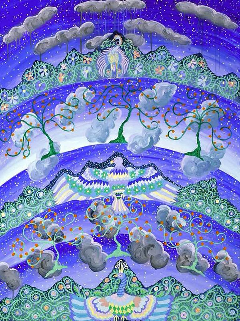 FANTASTIC HORIZONS Painting by Elizabeth Galvin | Saatchi Art