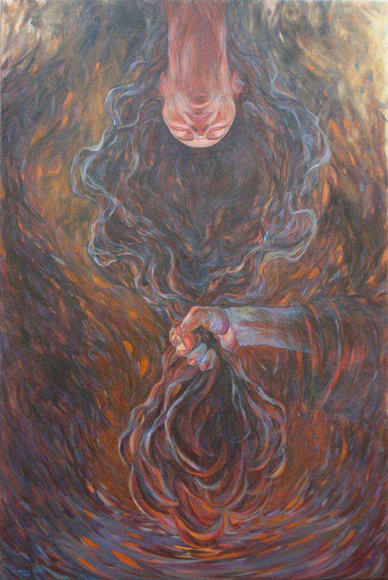 Downfall and salvation Painting by Rima Azatyan | Saatchi Art