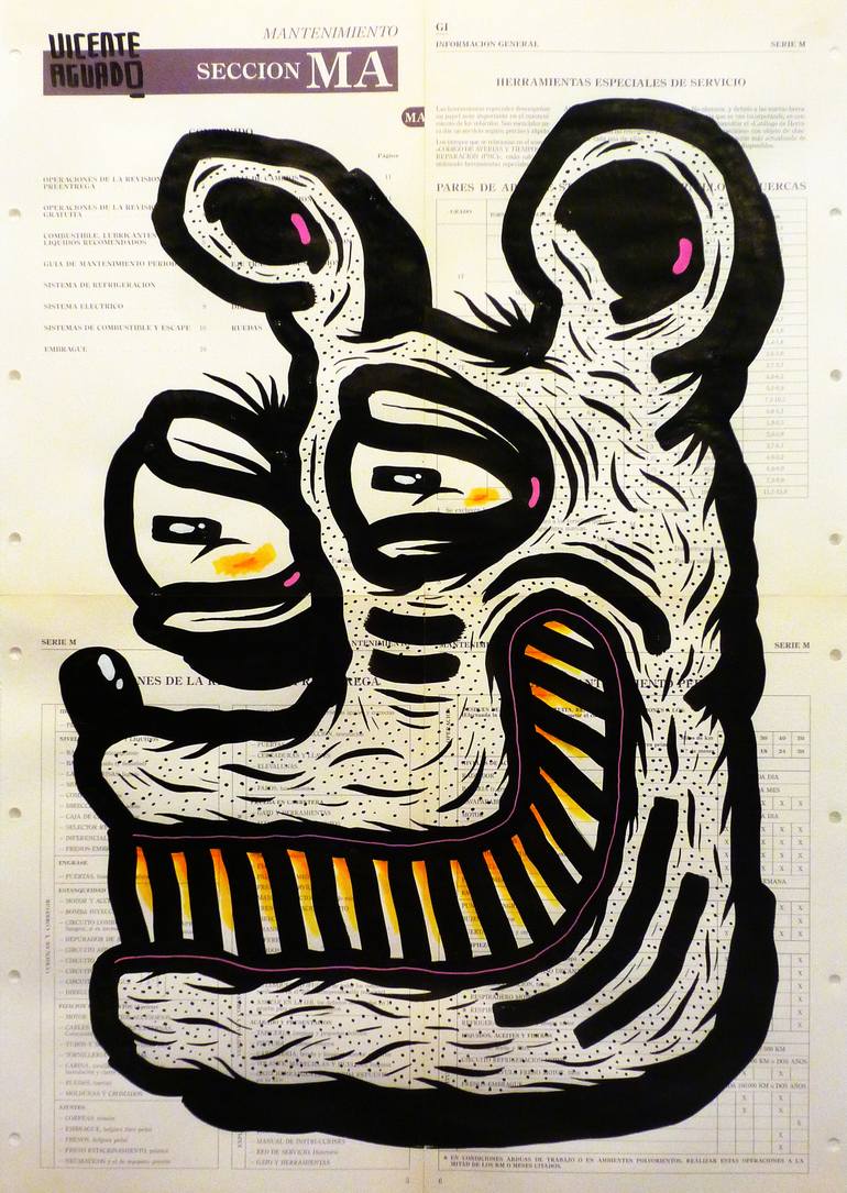 VIOLENTAMENTE FELIZ Drawing by Vicente Aguado | Saatchi Art