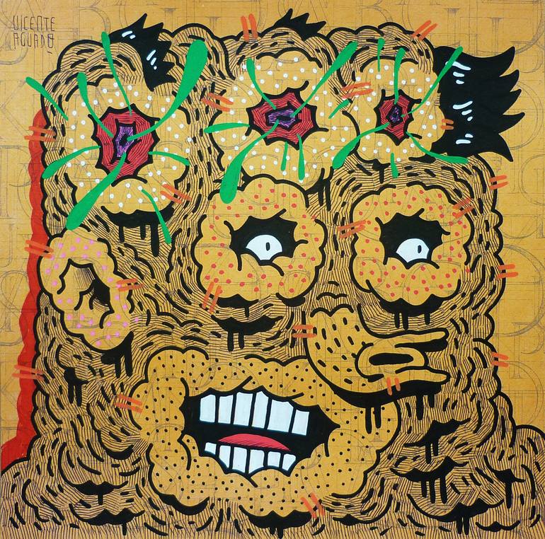 GUANO APES Drawing by Vicente Aguado | Saatchi Art