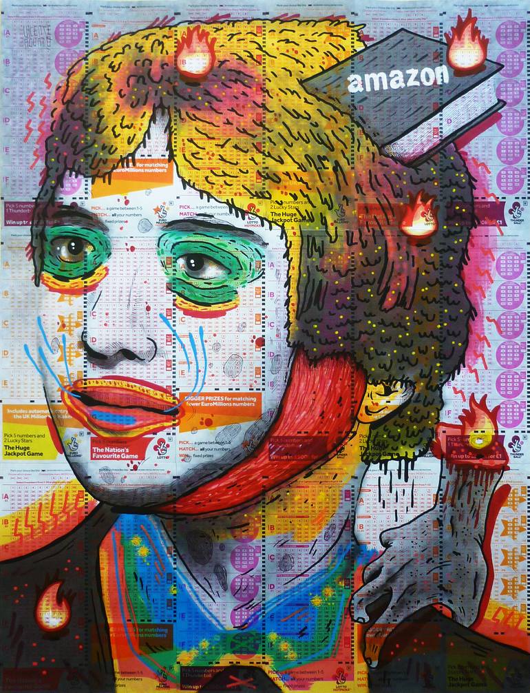 JEFF BEZOS Drawing by Vicente Aguado | Saatchi Art