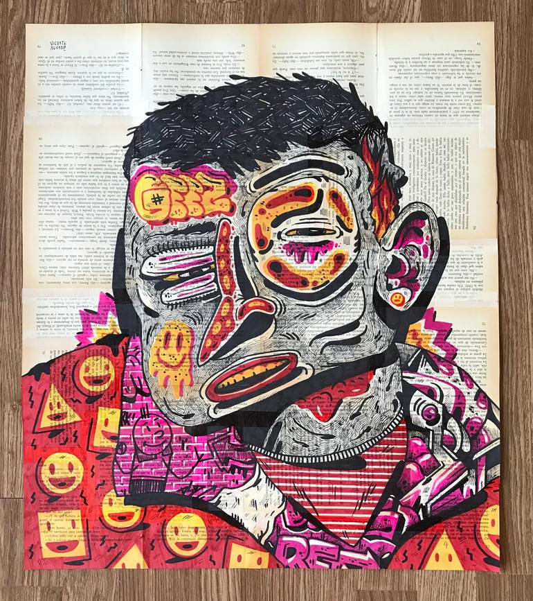 HOMEOPATHIC SUICIDE Drawing by Vicente Aguado | Saatchi Art