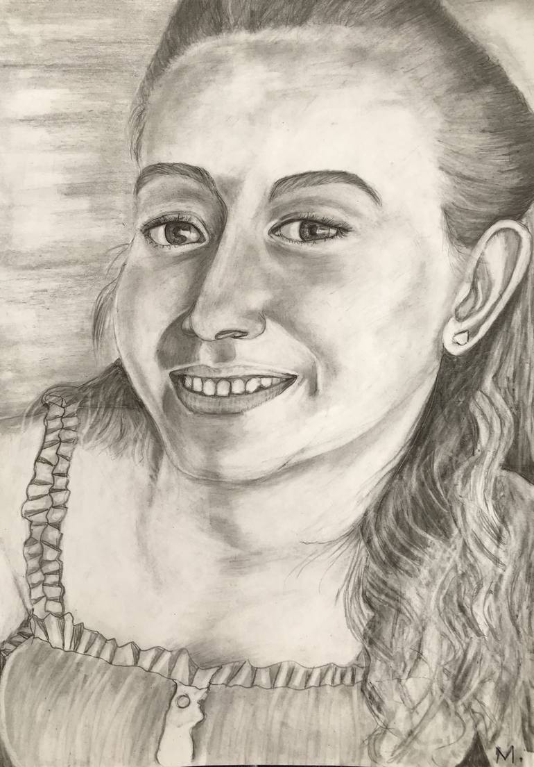 Portrait of Jessica Drawing by Margot Stinton | Saatchi Art