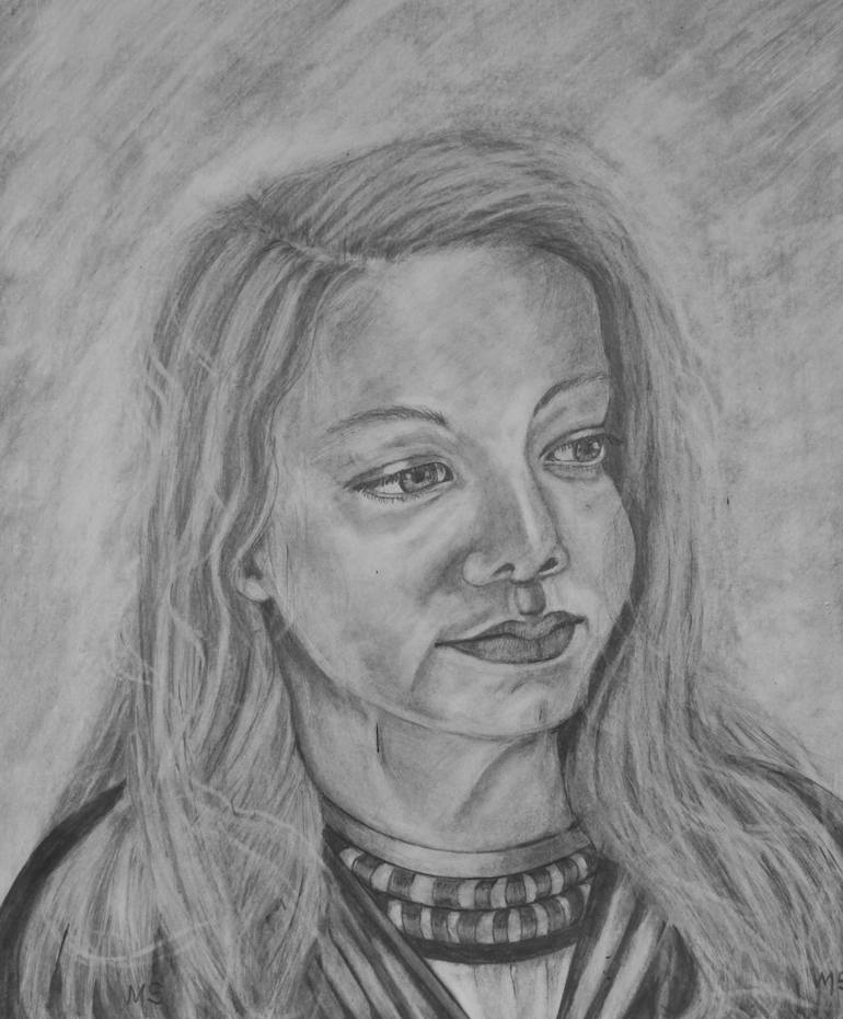 Woman’s Gaze Drawing by Margot Stinton | Saatchi Art