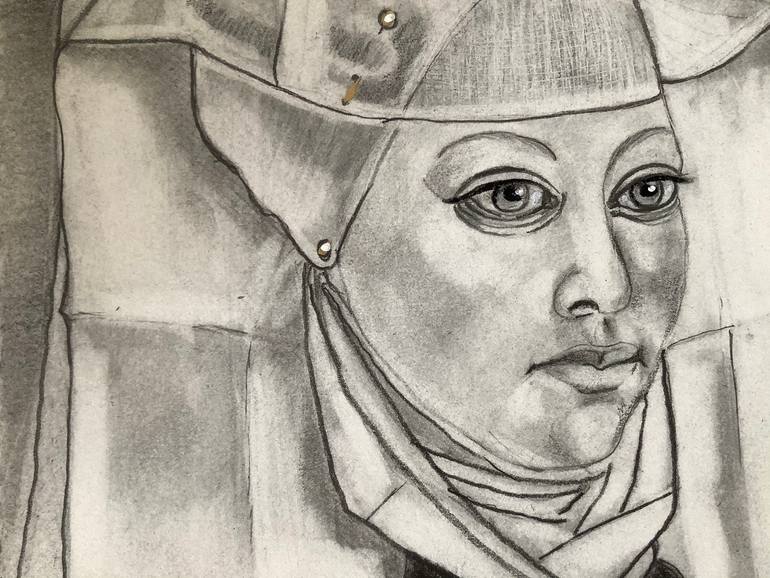 Julian of Norwich Drawing by Margot Stinton | Saatchi Art