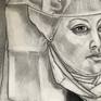 Julian of Norwich Drawing by Margot Stinton | Saatchi Art