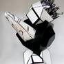 Noir et Blanc Sculpture by Leisa Rich | Saatchi Art