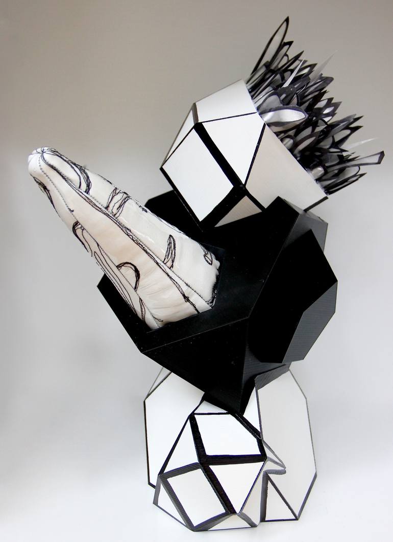 Noir et Blanc Sculpture by Leisa Rich | Saatchi Art
