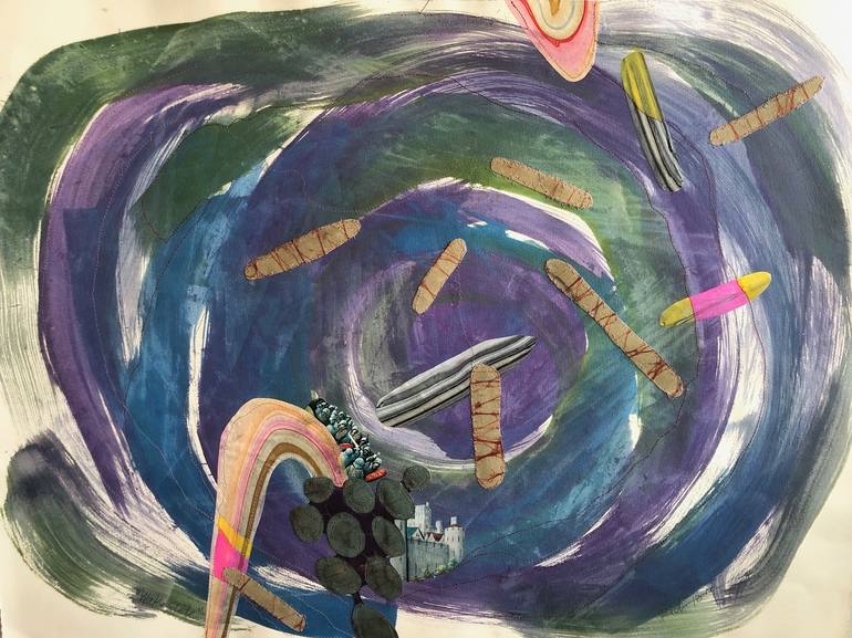 Water Slide Painting by Leisa Rich | Saatchi Art