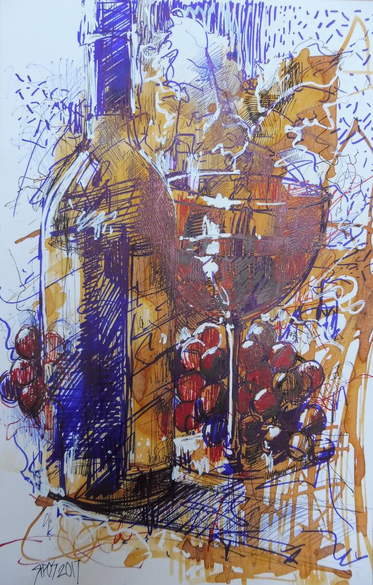 Between friends I. Painting by Lorand Sipos | Saatchi Art