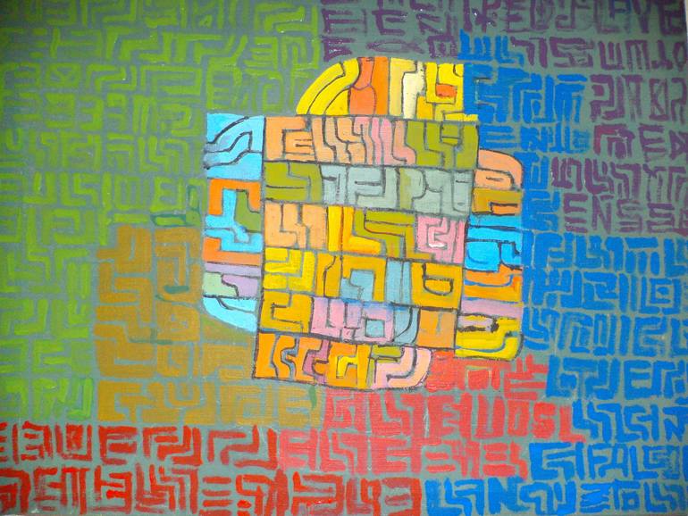encrypted colors Painting by Fernando Falco | Saatchi Art