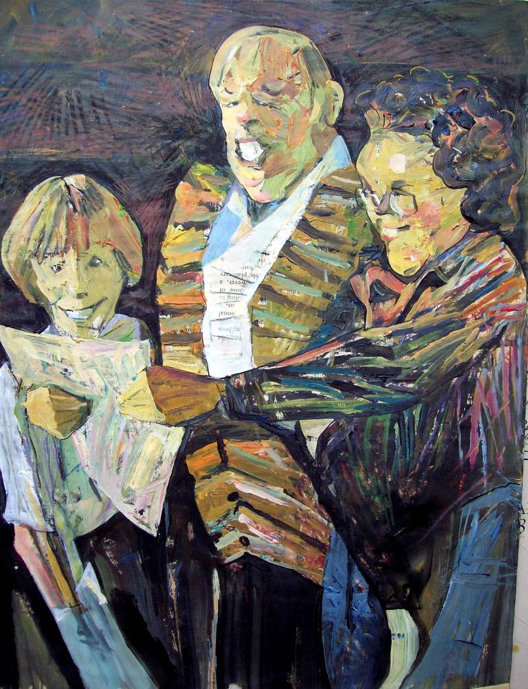 Musical Tercet Painting by Stan Bigda | Saatchi Art