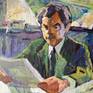 Reading a memo Painting by STAN BIGDA | Saatchi Art