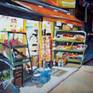 Night shop at Paddington 3 Painting by Stan Bigda | Saatchi Art