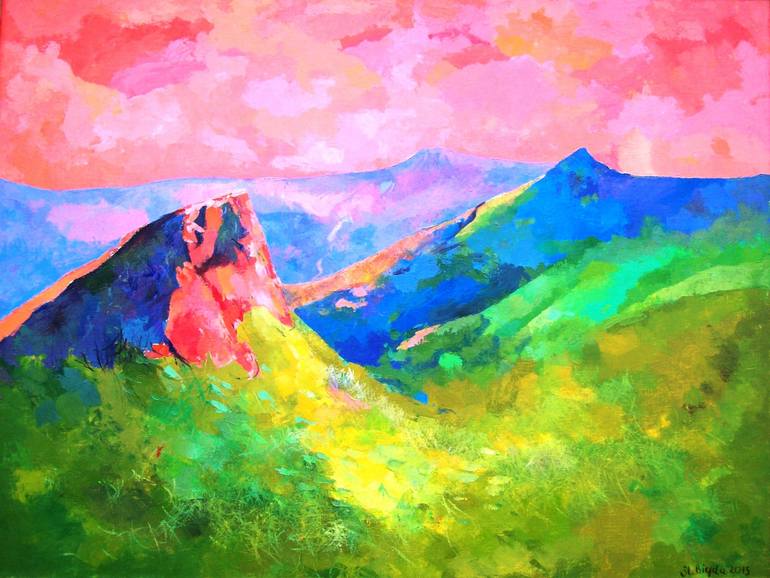 Polish mountains Painting by STAN BIGDA | Saatchi Art