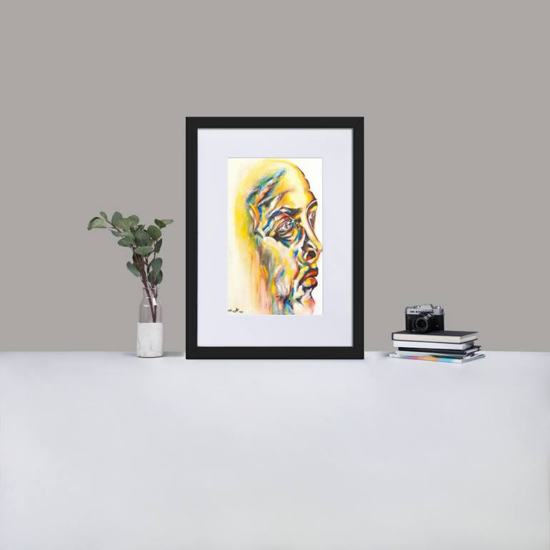 Portrait Tribute to Frantz Fanon Painting by A LALMI | Saatchi Art