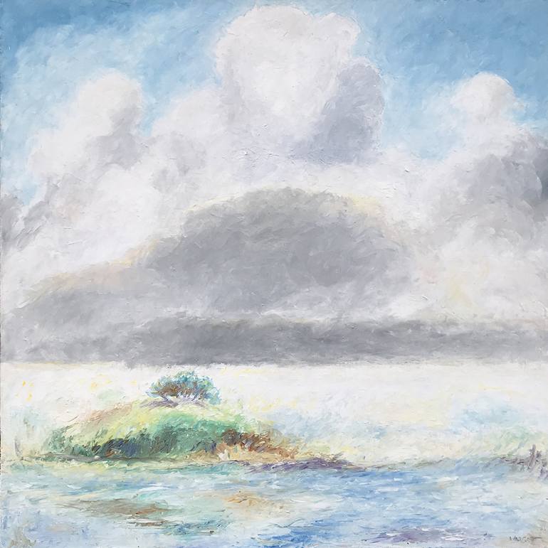 Tawhiri Island Painting by Clay Vajgrt | Saatchi Art