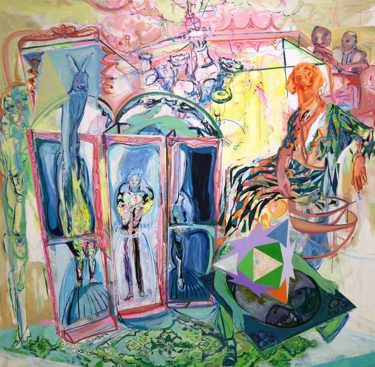 Miroir Painting by Elham Etemadi | Saatchi Art