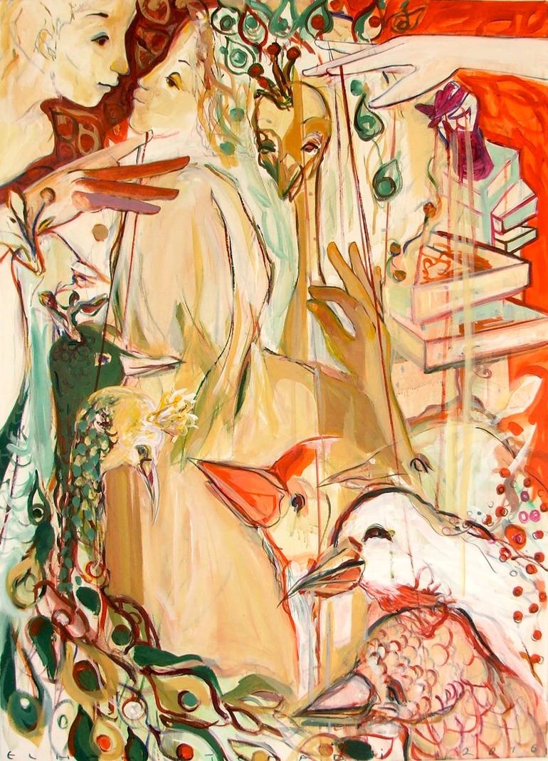 In Mirror, SOLD Painting by Elham Etemadi | Saatchi Art