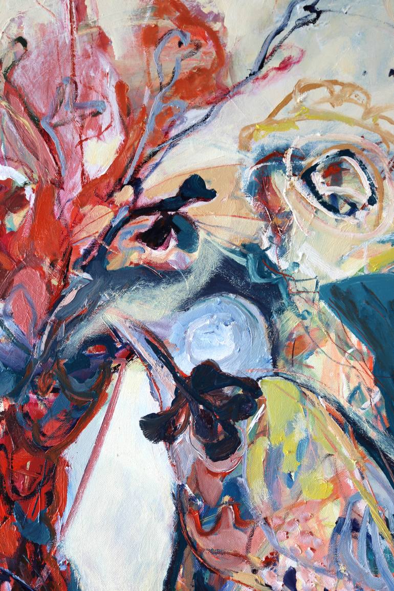 Between the leaves Painting by Elham Etemadi | Saatchi Art