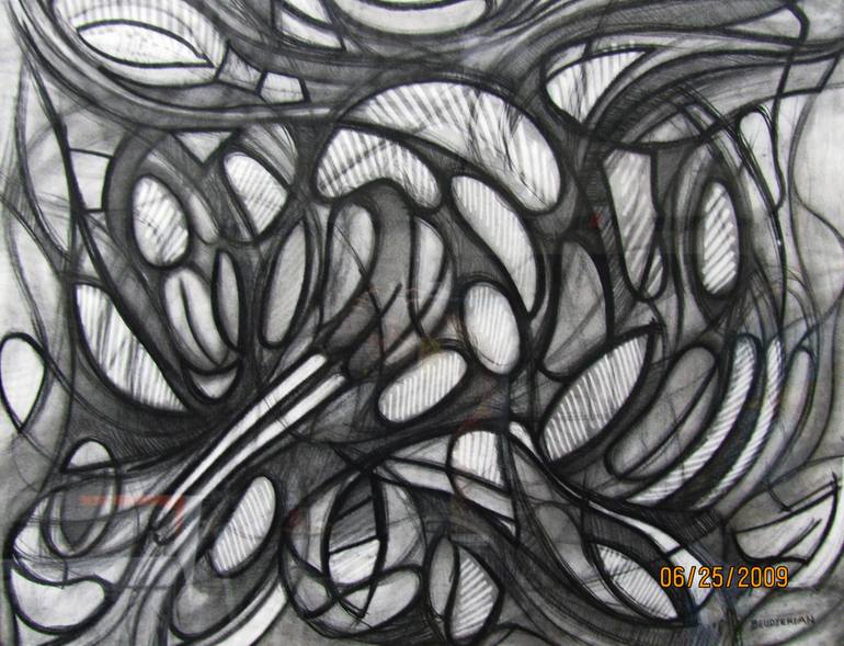 Drawing of Undulating and Poetic Lines Drawing by Shant Beudjekian ...