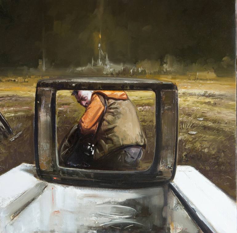 Cathode ray tube Painting by Alessandro Papari | Saatchi Art Australia