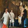 Night at the Museum Painting by Alessandro Papari | Saatchi Art