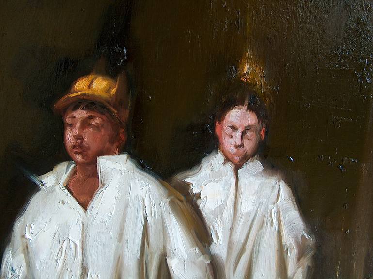 Night at the Museum Painting by Alessandro Papari | Saatchi Art